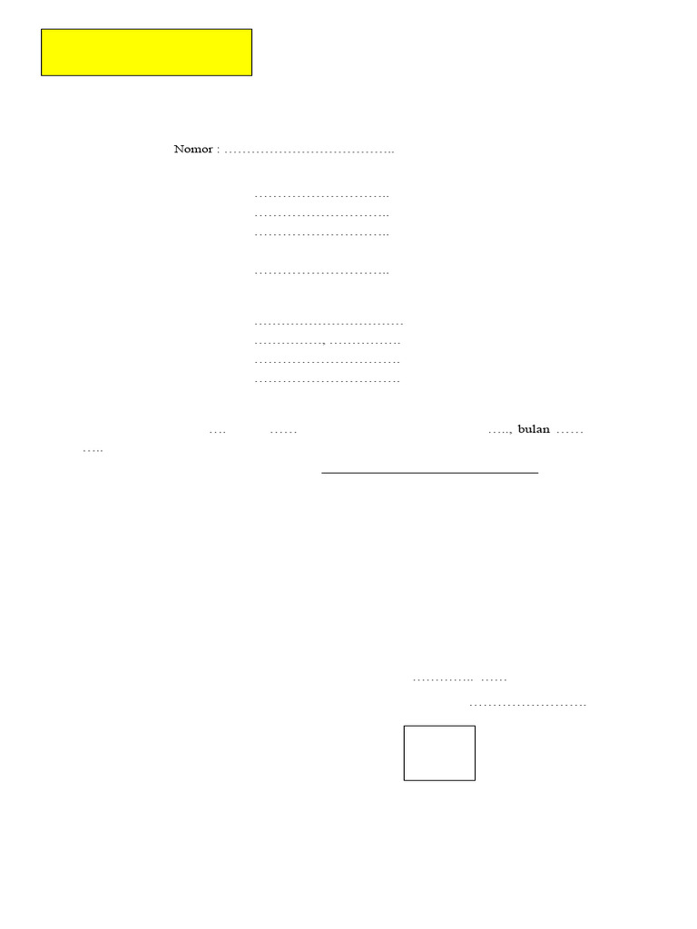 Contoh Format Surat Keterangan Pengalaman Kerja Tbb | PDF