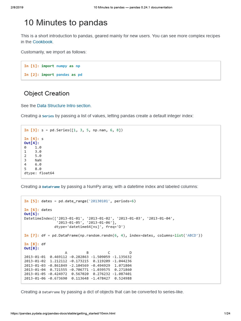 Pandas | PDF | Computer Programming | Computing