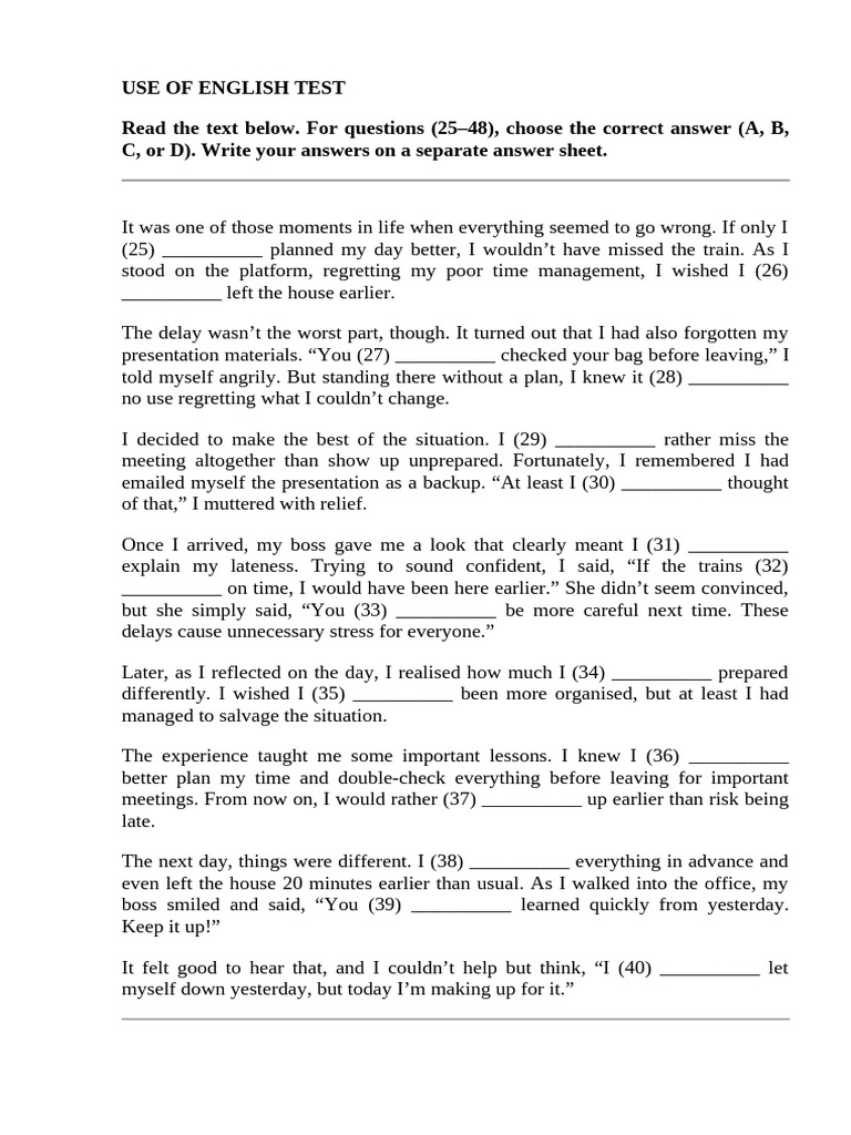 use of english | PDF