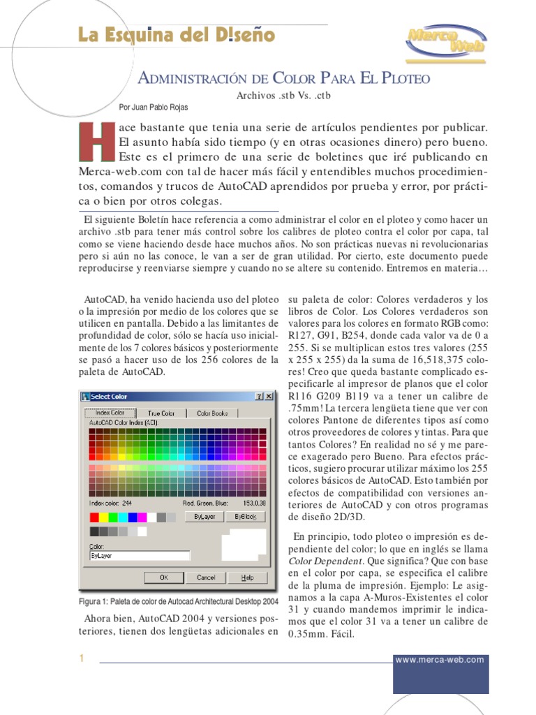 Colores Dependientes en AutoCAD | Color | Cad automático