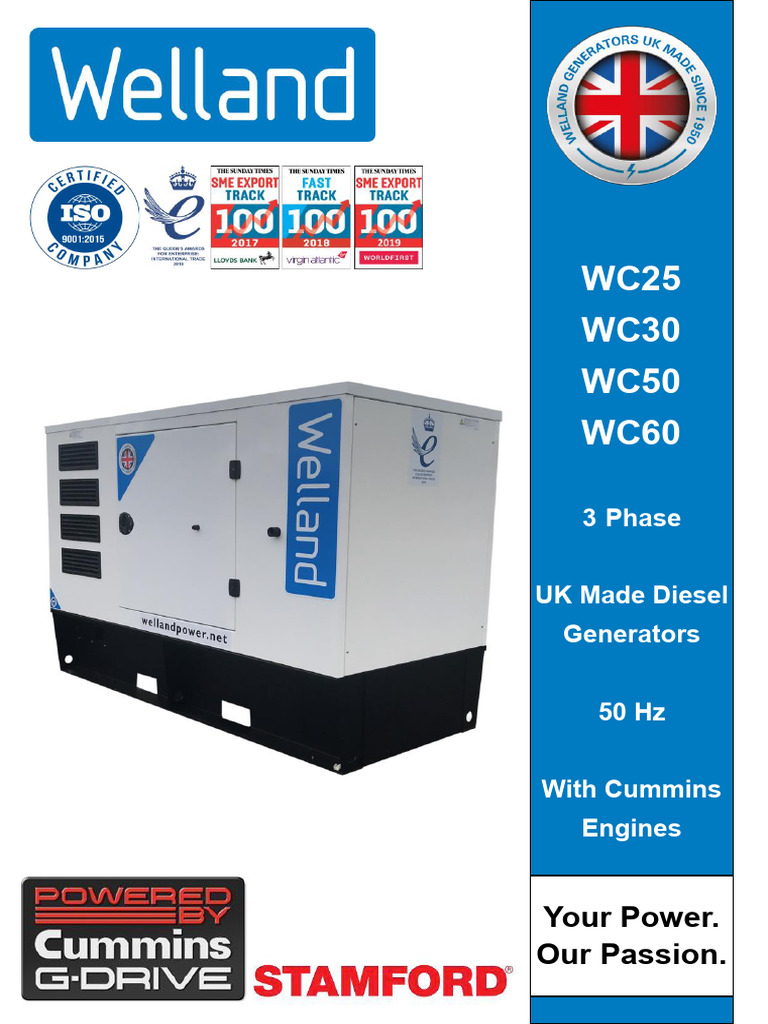 WC50 Catalogue | PDF | Diesel Engine | Electricity