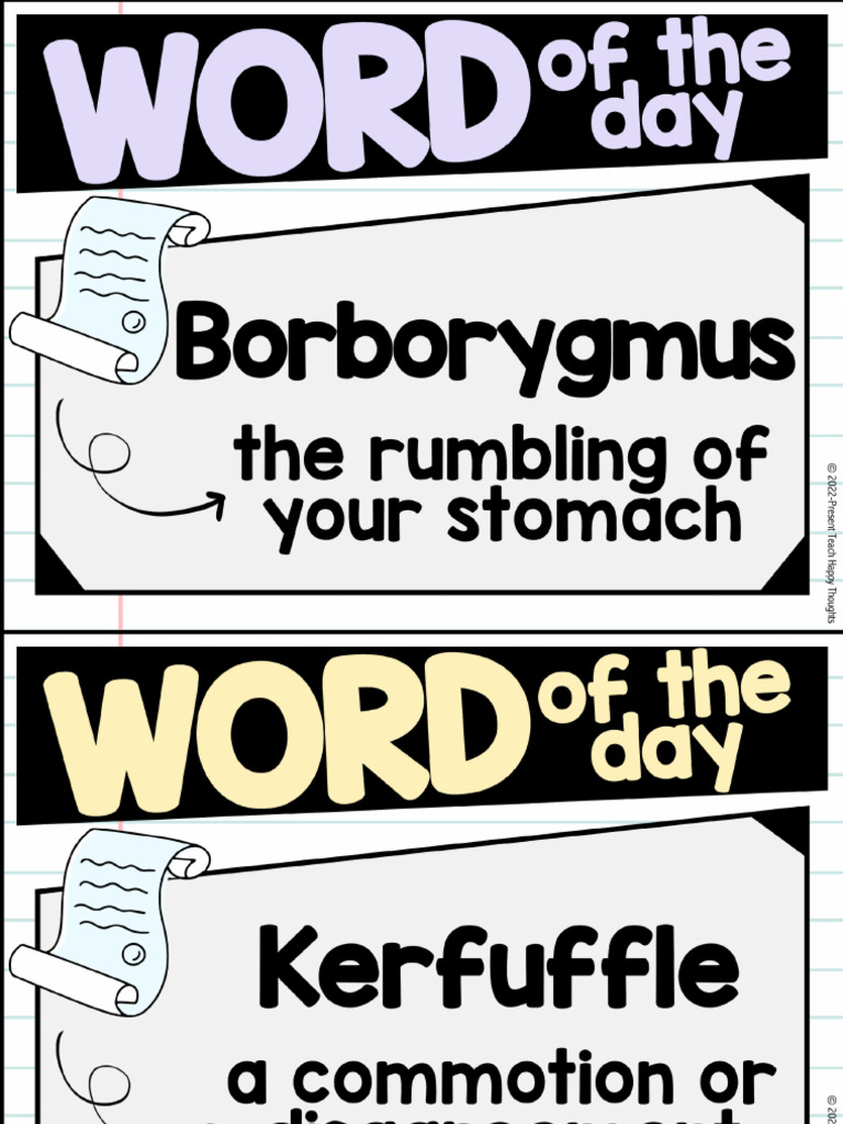 Words of the Day Slides 1 50 | PDF