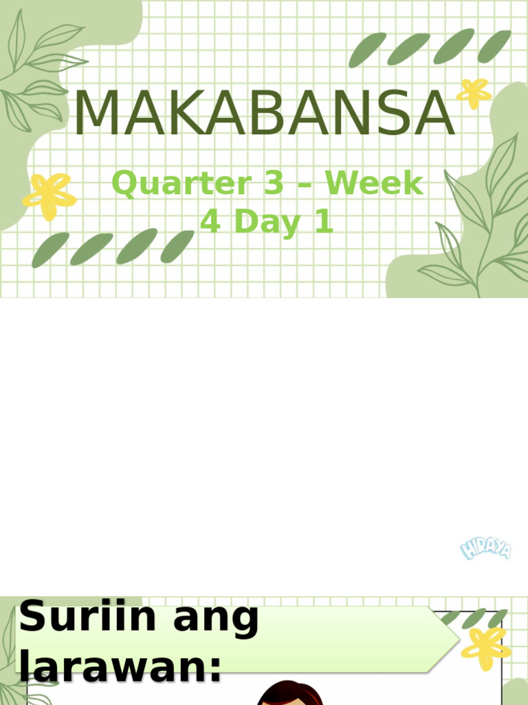Makabansa Q3 Week4 | PDF
