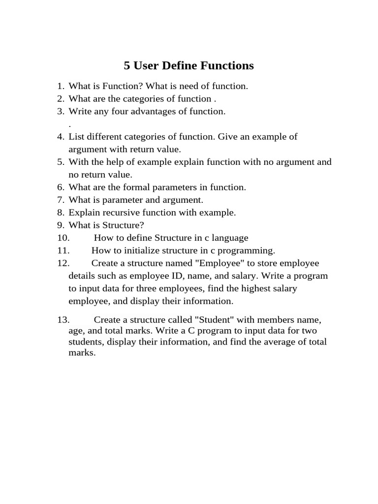 Unit 5 Questions | PDF