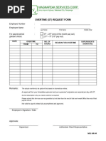 Ot Form | PDF