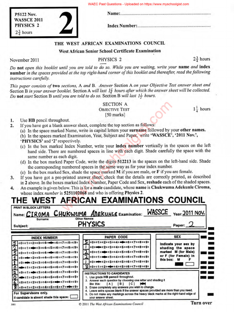 WAEC Past Questions Collection | PDF