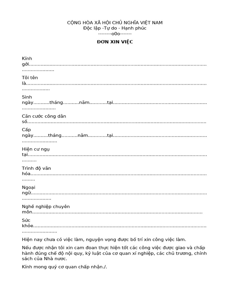 Don Xin Viec | PDF
