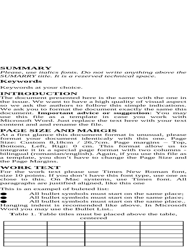 Article Content Instructions | PDF | Microsoft Word | Printing