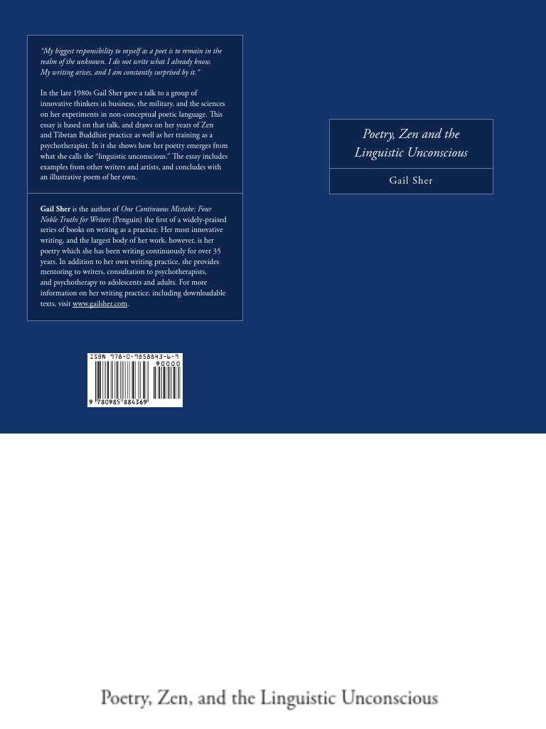 Poetry_Zen_GAIL SHER | PDF | Unconscious Mind | Carl Jung