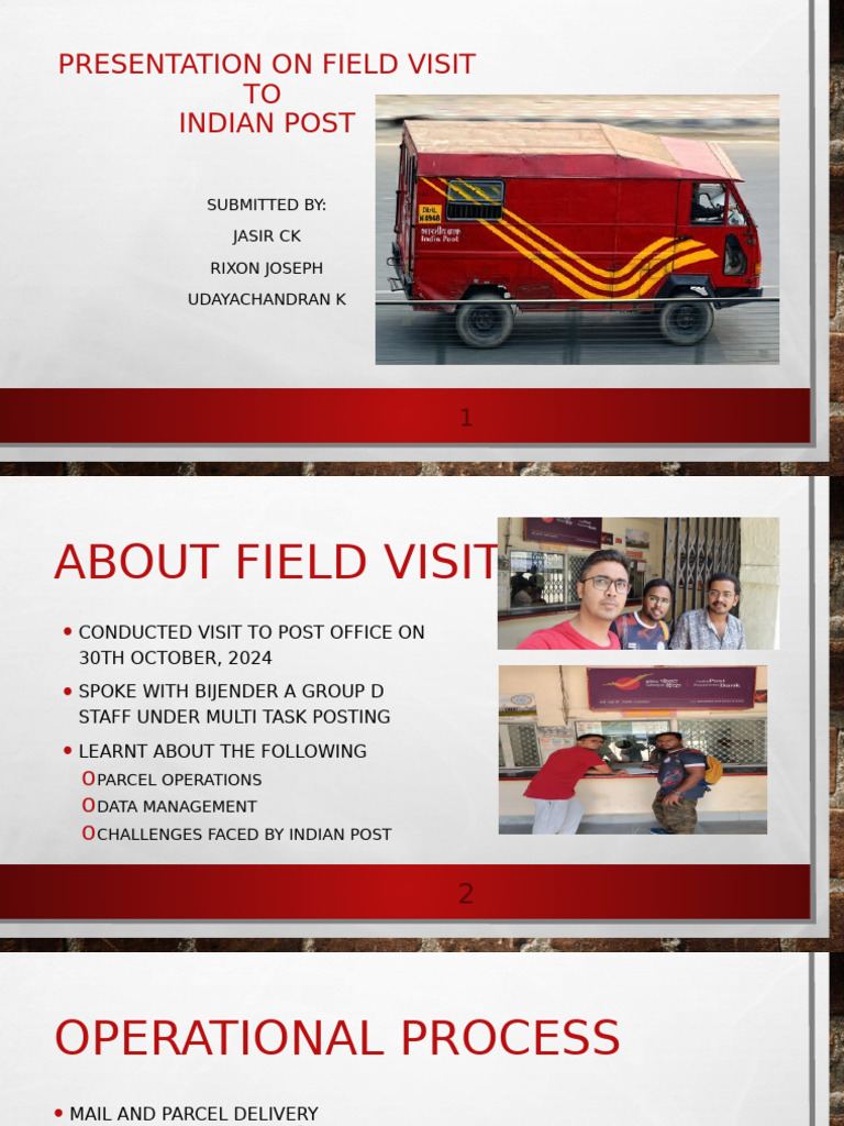 Indian Post Field Visit Insights | PDF