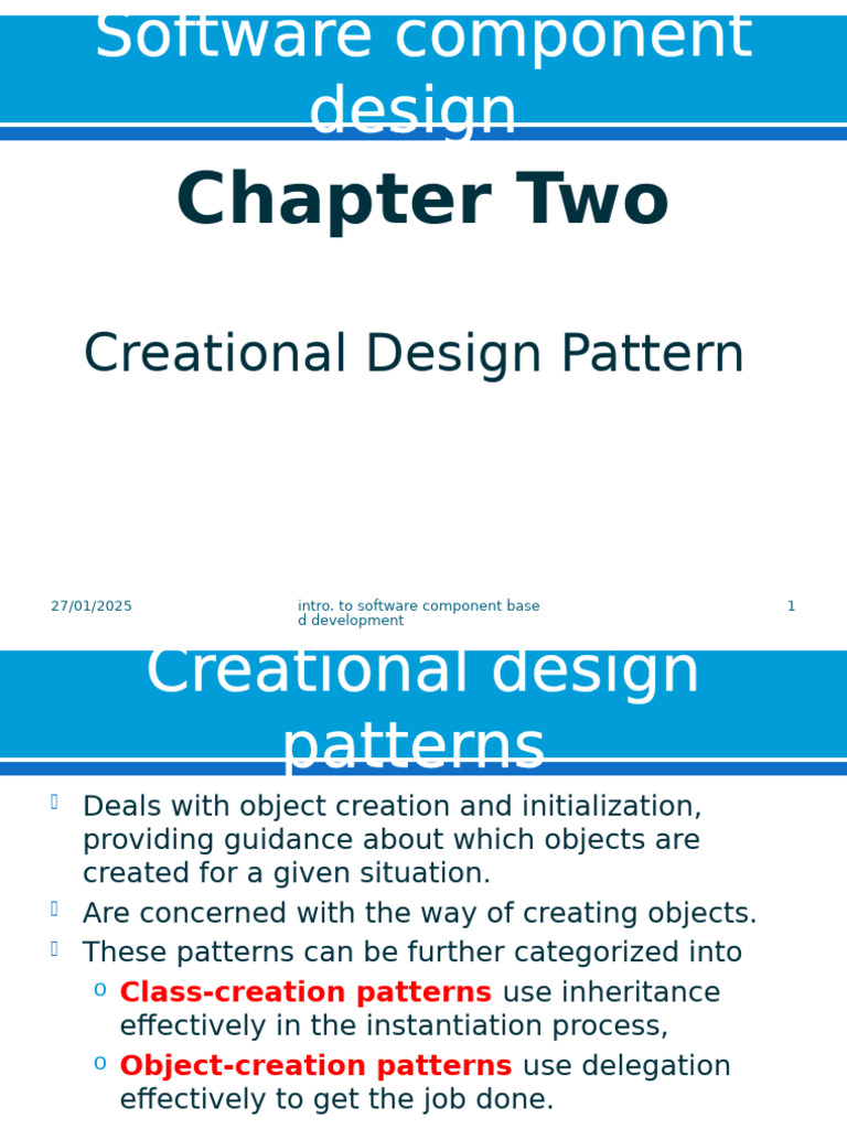 Chap3creational Design Patterns Pdf Class Computer Programming Method Computer