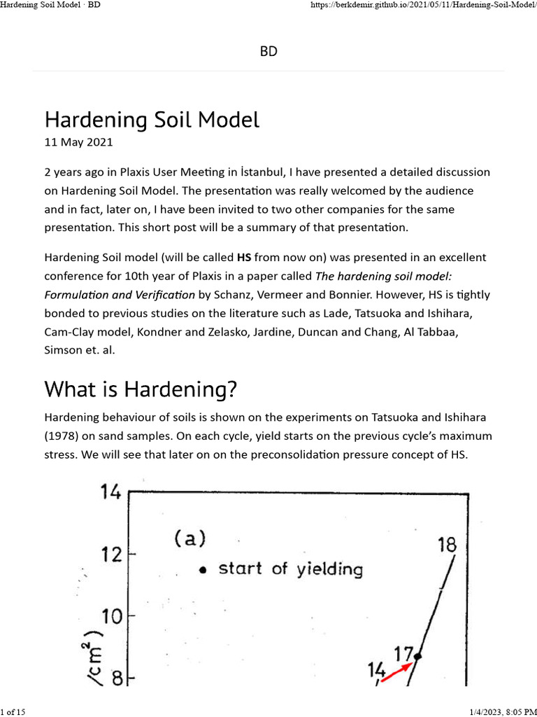Hardening Soil Model · BD | PDF | Yield (Engineering) | Stress (Mechanics)