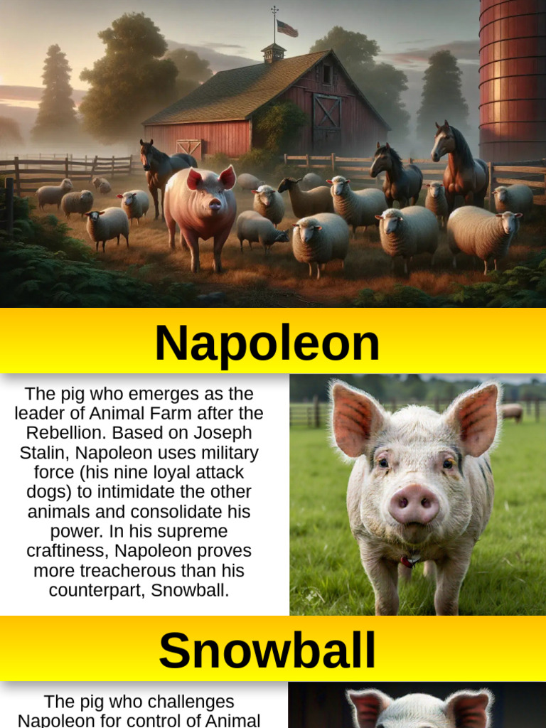 Animal Farm by George Orwell: Character List | PDF | Communism | Socialism