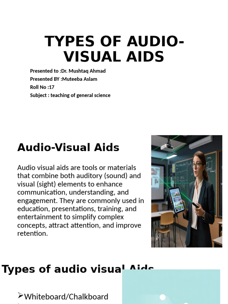 Types of Audio-Visual Aids | PDF