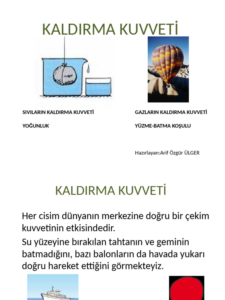 Sivilarin Kaldirma Kuvveti (1) | PDF