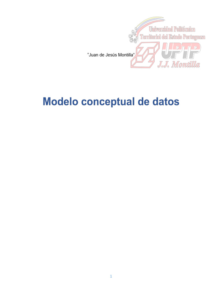 Modelo Conceptual de Datos | PDF | Ciencias de la Información ...