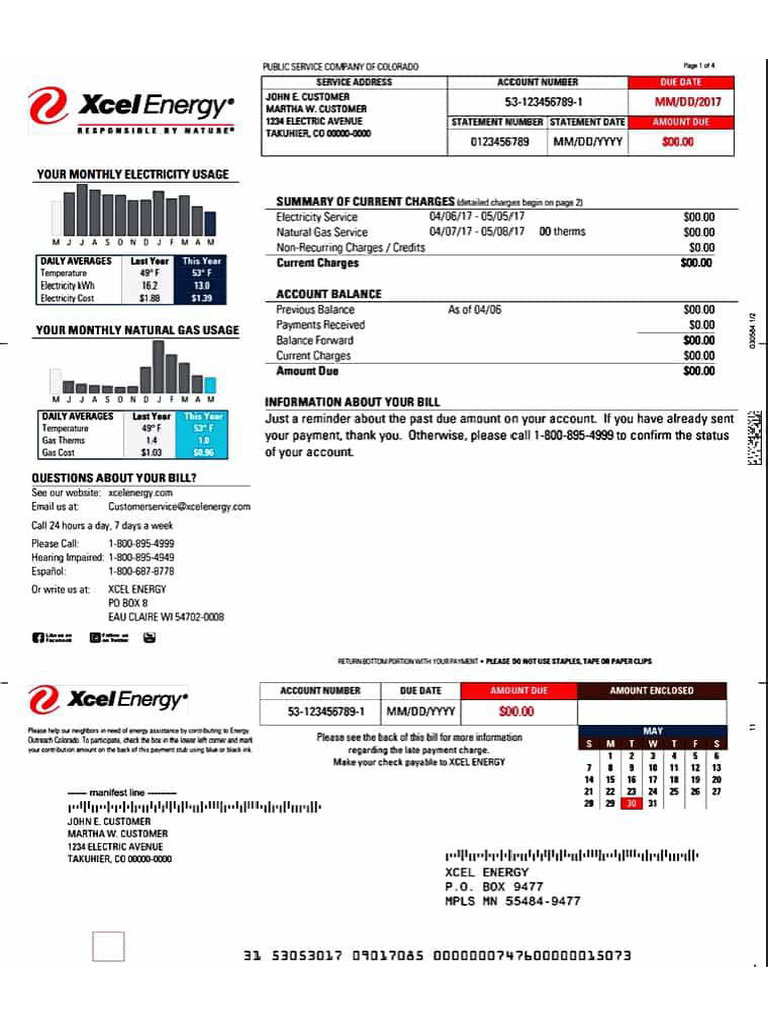 Xcel Energy - 1 | PDF