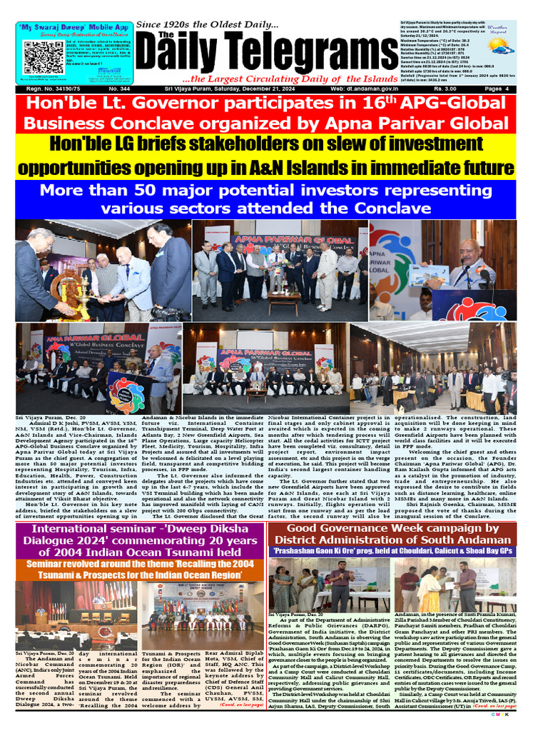 The Daily Telegrams Dec. 21 | PDF