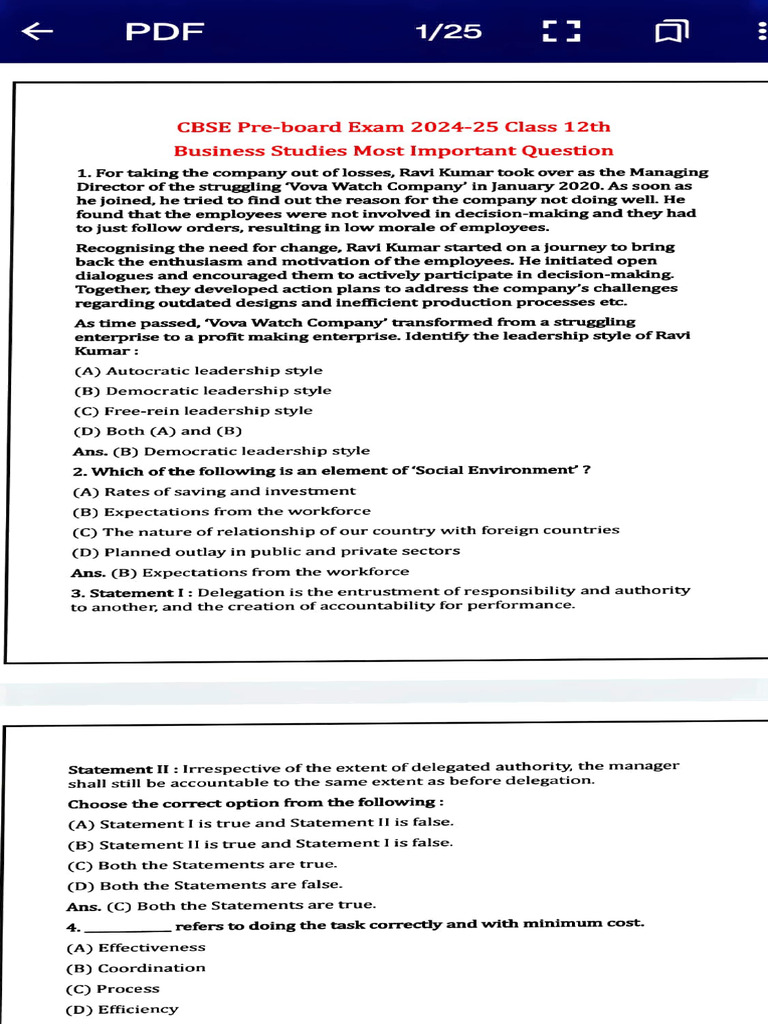 bst important questions | PDF | Organizational Structure | Stocks