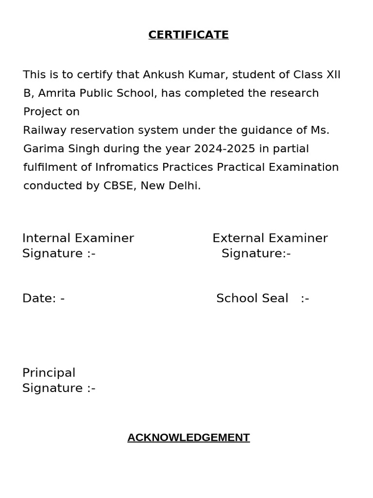 Railway Reservation System | PDF | Python (Programming Language) | Spreadsheet