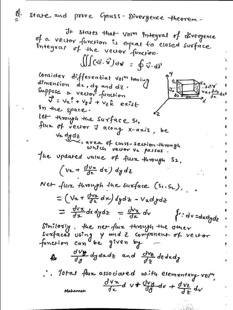Gauss Divergence Theorem | PDF