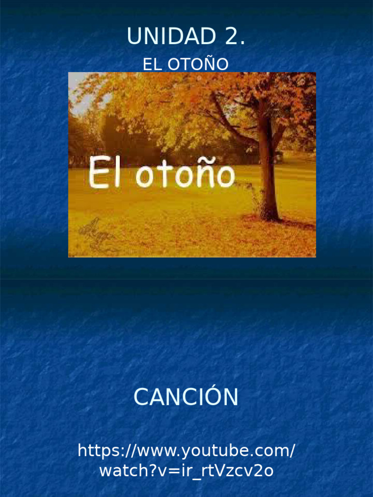 UNIDAD 2 EL OTOÑO. | PDF