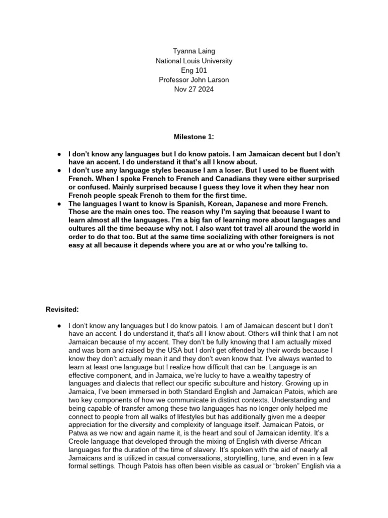 Final Portfolio Assignment | PDF