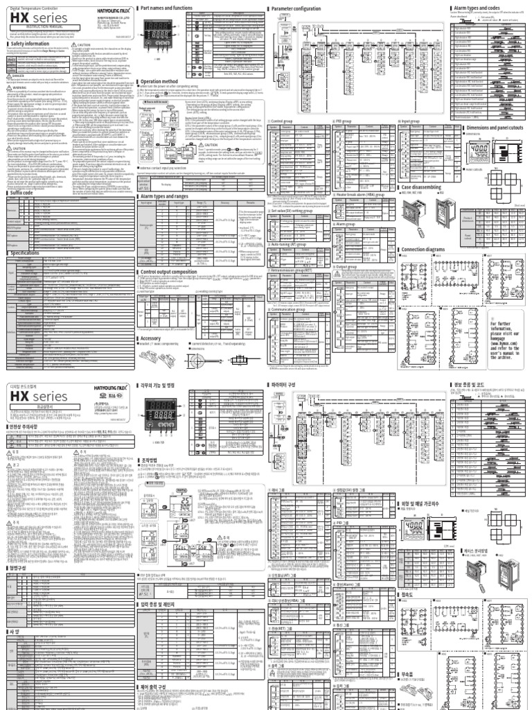HXseries - Instruction Manual | PDF | Thermocouple | Parameter (Computer Programming)