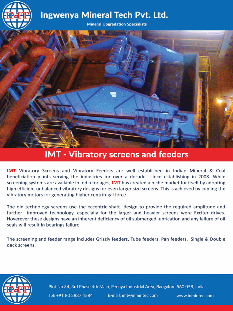 IMT-Vibratory Screen | PDF