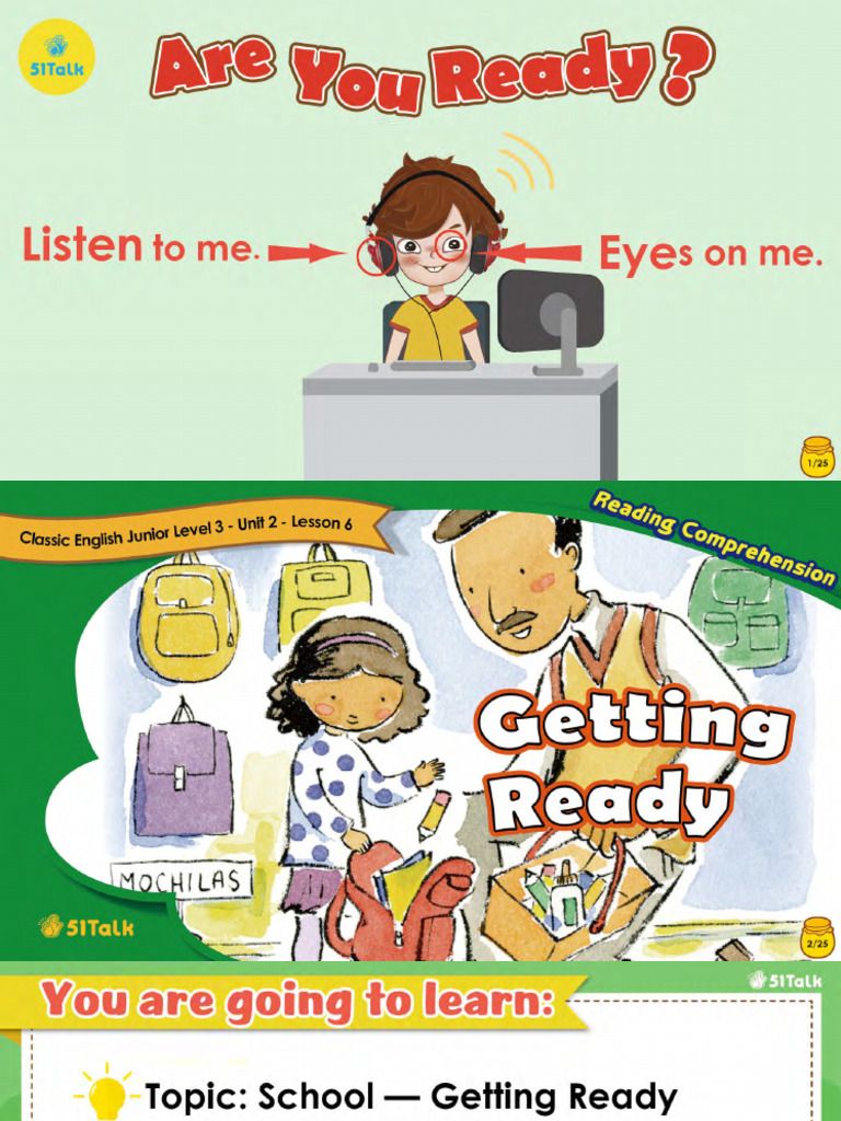 Level 3 - Unit 2 - Lesson 6 - Getting Ready | PDF