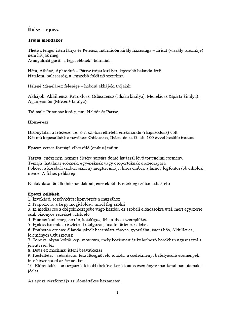 -li-sz - Eposz v-zlat.doc | PDF