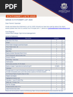 Year 7 Book & Stationery List 2024 | PDF | Pencil | Stationery