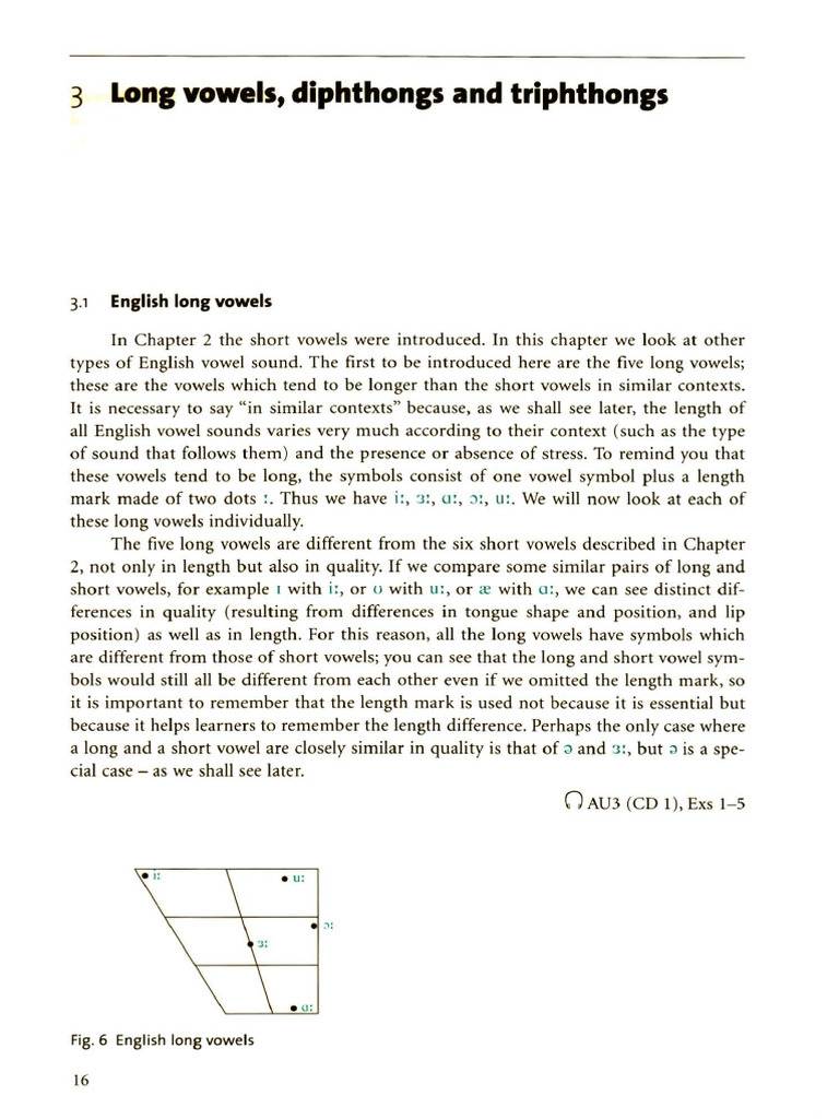 Chapter 03 - Long Vowels, Diphthongs and Triphthongs | PDF | Vowel ...
