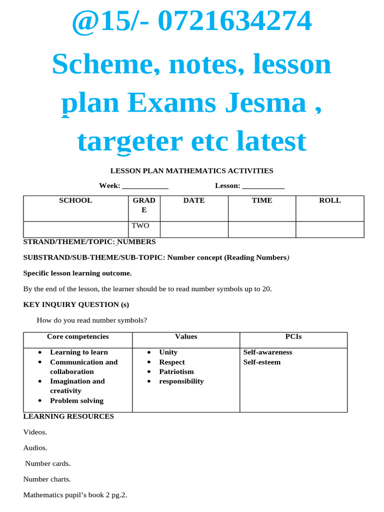 97-grade-2-mathematics-activities-term-1-lesson-plans-word-format (3)-1 ...