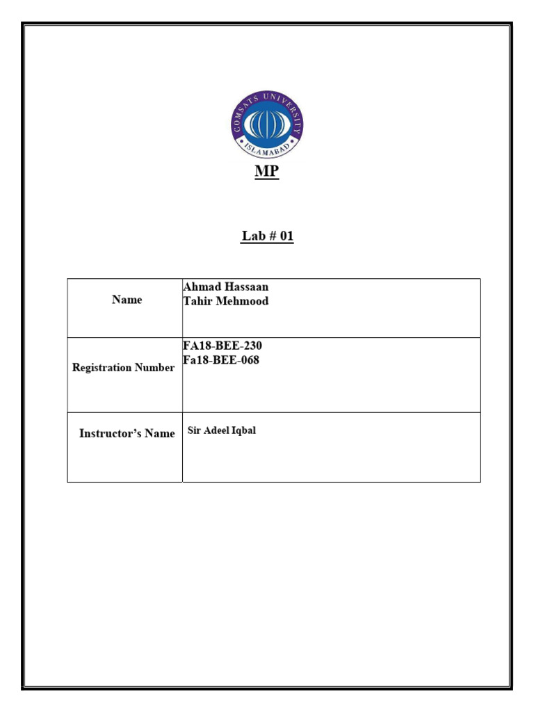 Techniacl Report For MP Cep | PDF | Microcontroller | Manufactured Goods