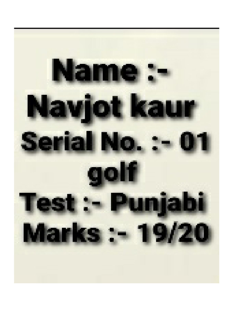 Navjot Kaur 001 Golf | PDF