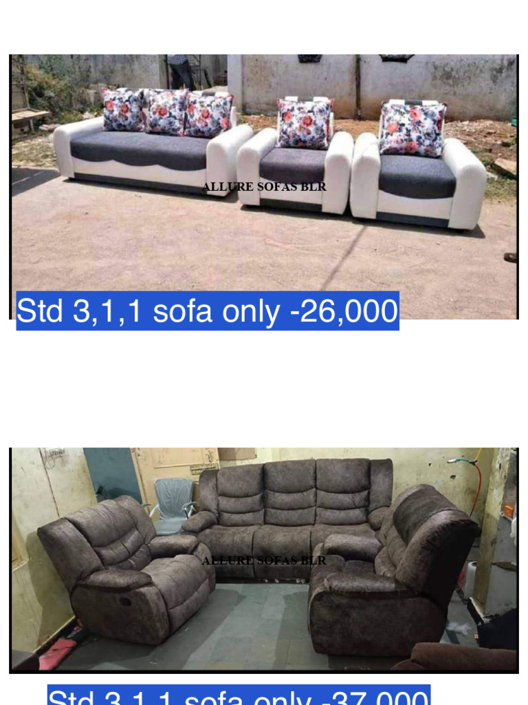 3,1,1 Allure Sofas | PDF