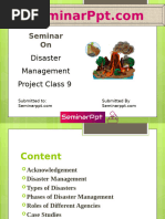 Disaster Management 9th Class Project | PDF | Natural Disasters ...