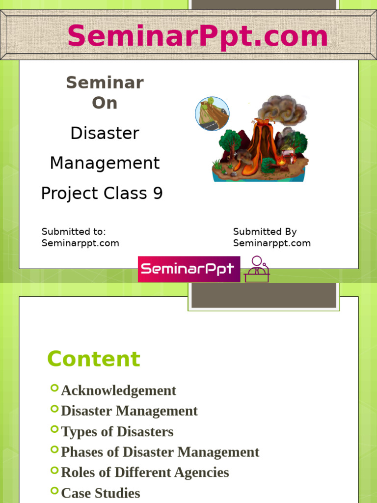 Class 9 Disaster Management Project | PDF | Natural Disasters ...