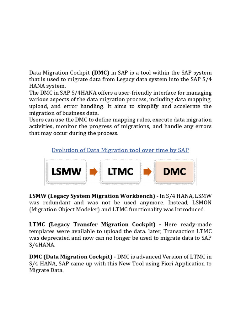 SAP S4 HANA Data Migration Tool | PDF | Microsoft Excel | Computing