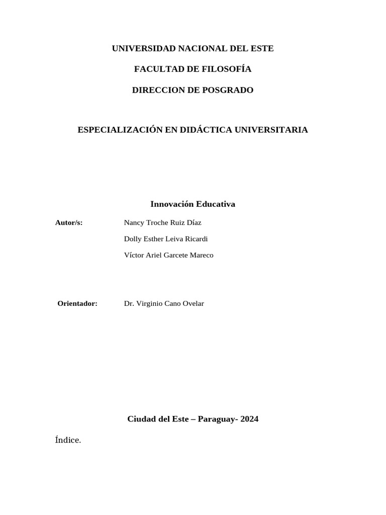 Monografia Nancy Troche Dolly Leiva Victor Garcete | PDF | Enseñando ...