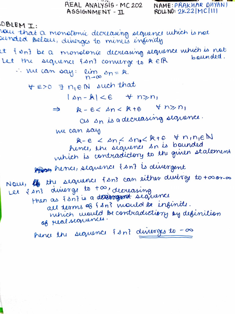 Assignment2_Real_Analysis | PDF Assignment2_Real_Analysis | PDF