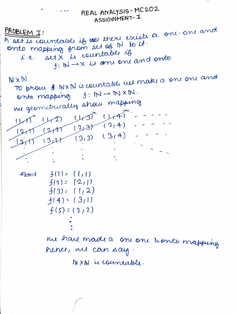 Assignment1 Real Analysis | PDF