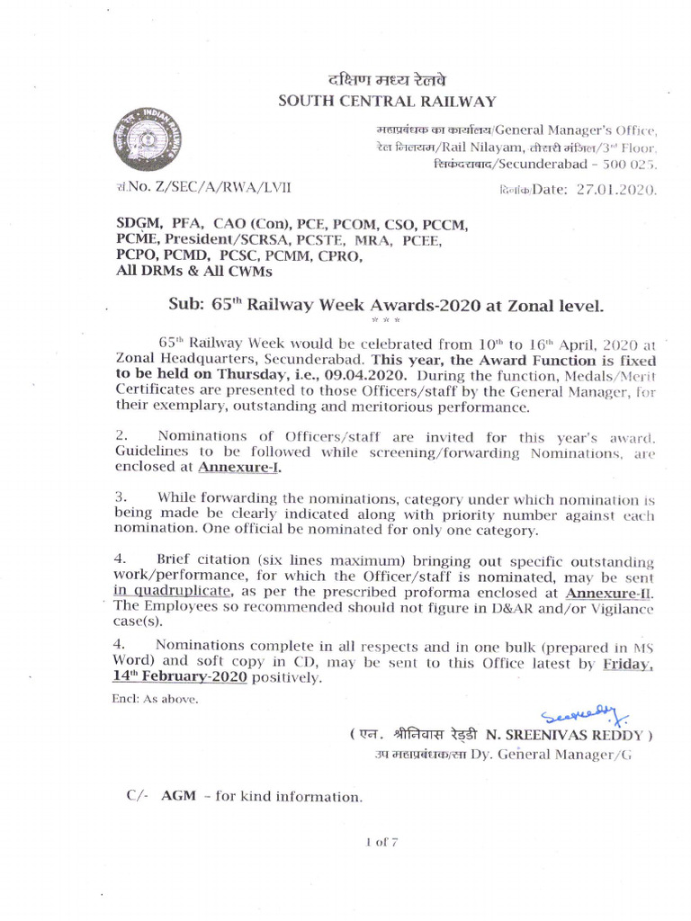 GM Awards-2020 - Intimation Letter 20200206153249 | PDF