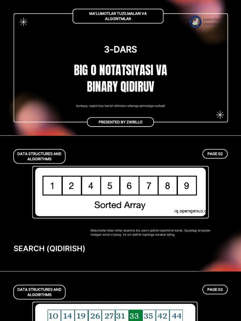 DSA Presentation - 3 | PDF