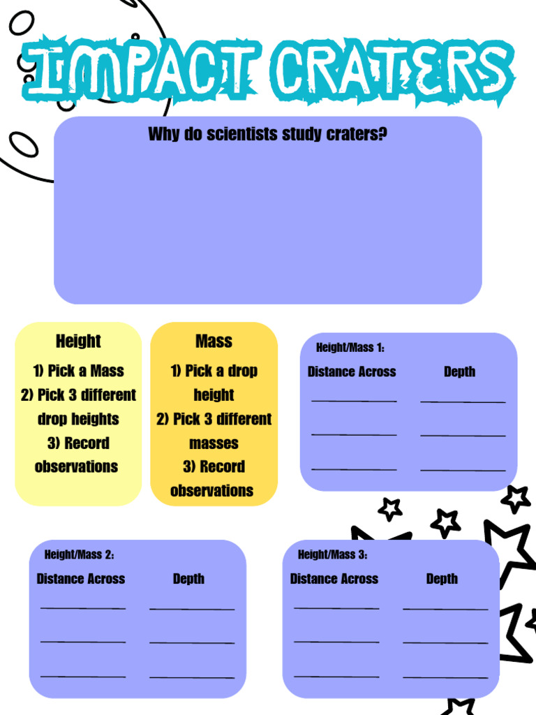 Impact Crater Experiment Guide | PDF