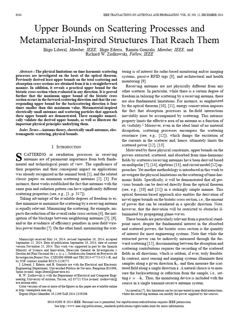 Liberal Et Al. - 2014 - Upper Bounds On Scattering Processes and ...