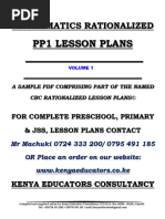 Scheme of Work & Lesson Plan Template | PDF