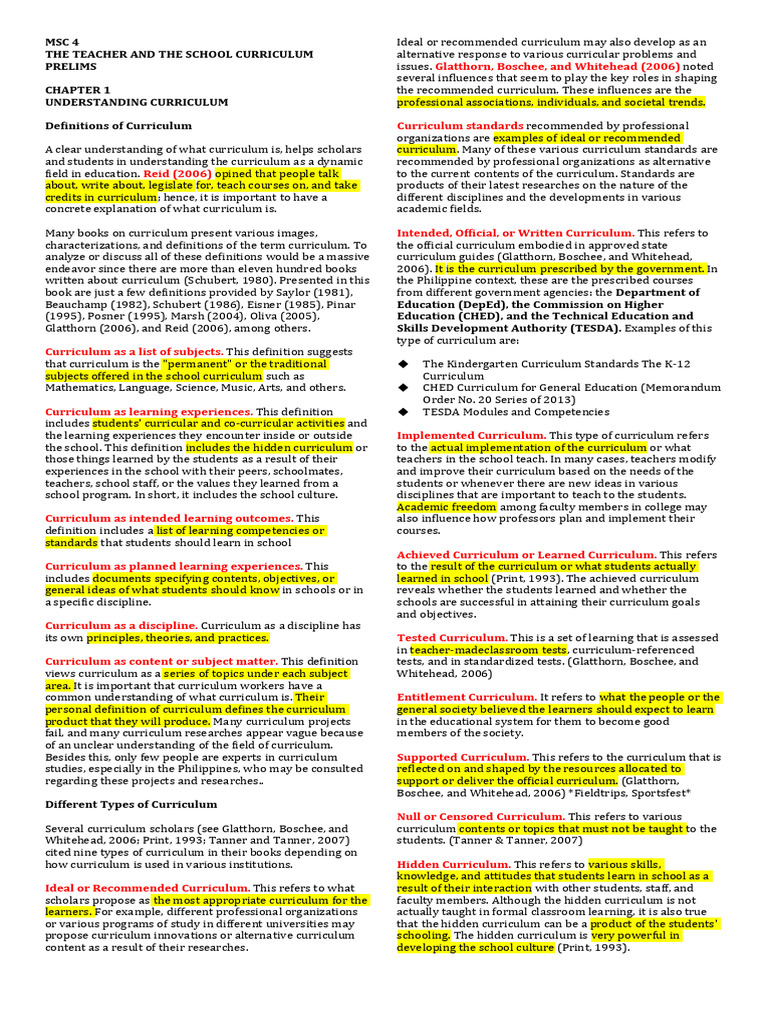 MSC4 AND RIZAL-QUIZ | PDF | Curriculum | Knowledge