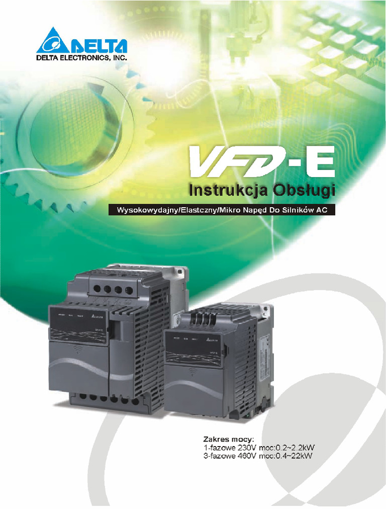 Instrukcja-Obslugi-Delta-VFD-E | PDF